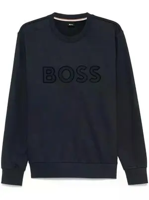 BOSS Flocked-logo Sweatshirt