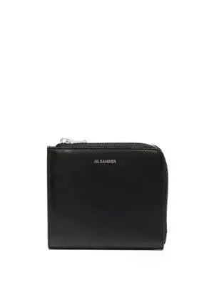 JIL SANDER Logo-print Leather Wallet - Black