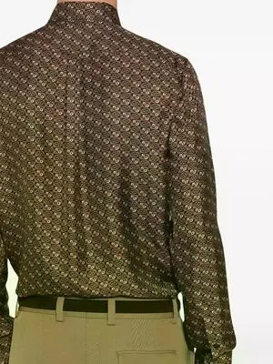 Dolce & Gabbana Geometric-print Silk Shirt