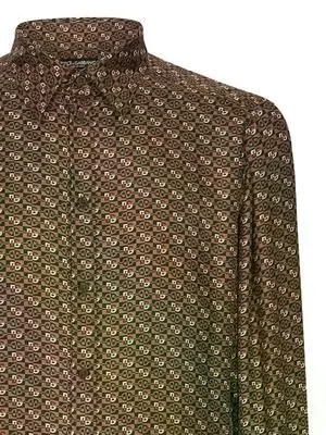 Dolce & Gabbana Geometric-print Silk Shirt