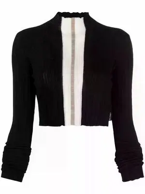 Palm Angels Mock Neck Cropped Jumper