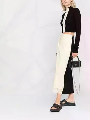 Palm Angels Mock Neck Cropped Jumper