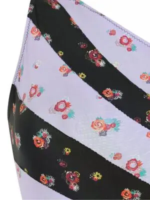AMIR SLAMA Printed One-shoulder Swimsuit