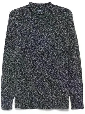 DRUMOHR Marl-knit Lambswool Sweater - Blue