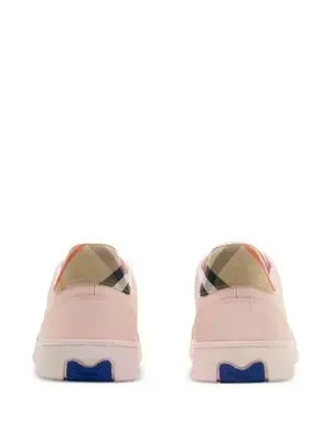 Burberry Terrace Calf Leather Sneakers - Pink