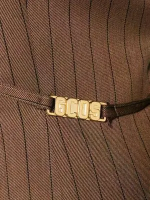 Gcds Pinstripe Notched-lapel Blazer