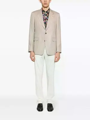 LARDINI Mid-rise Tapered Chinos - Neutrals
