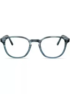 Oliver Spencer Fairmont Round-frame Glasses - Blue