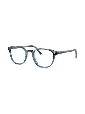 Oliver Spencer Fairmont Round-frame Glasses - Blue
