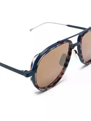 Thom Browne Pilot-frame Sunglasses - Blue