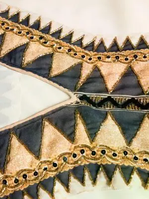 DOLCI FOLLIE Abstract-print Beaded Kaftan