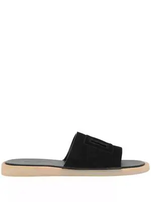 Dolce & Gabbana Suede Slides - Black