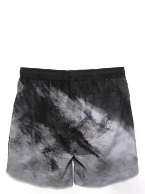 BOSS Graphic Print Swim Shorts - Grey