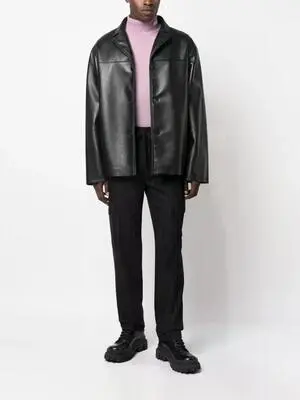 Versace Drawstring-waist Striped Trousers