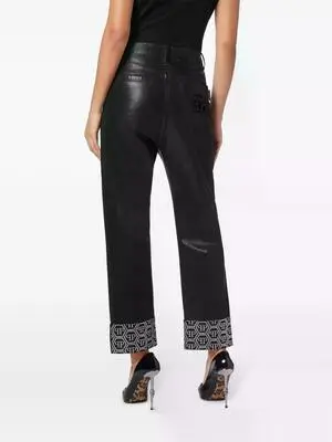 Philipp Plein Monogram-pattern Trousers