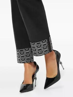 Philipp Plein Monogram-pattern Trousers
