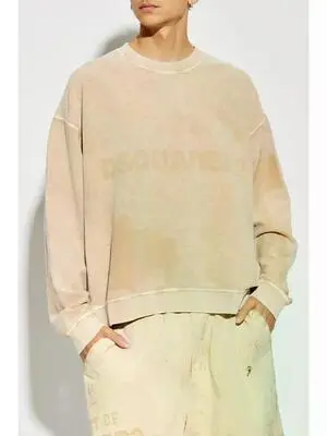 Dsquared2 Logo-print Crewneck Sweatshirt - Neutrals