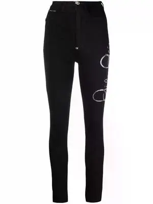 Philipp Plein Logo-print Jeggings