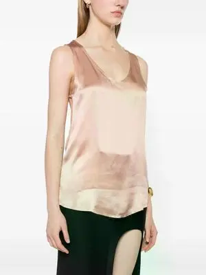Balmain Sleeveless Silk Top