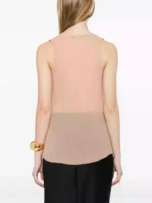 Balmain Sleeveless Silk Top