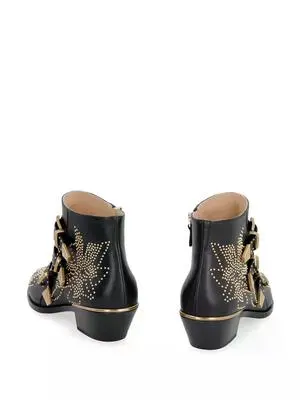 Chloé Susanna Studded Buckle Boots - Black