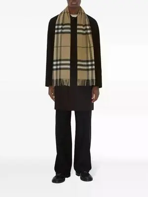 Burberry Check Cashmere Scarf - Neutrals