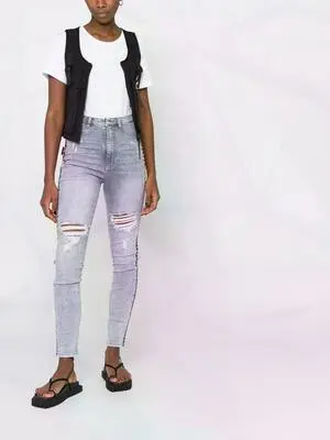 Philipp Plein Crystal-embellished Jeggings