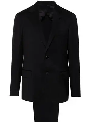 LARDINI Brooch-detail Suit - Blue