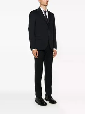 LARDINI Brooch-detail Suit - Blue