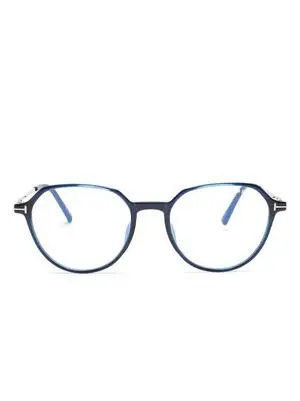 TOM FORD Round-frame Glasses - Blue