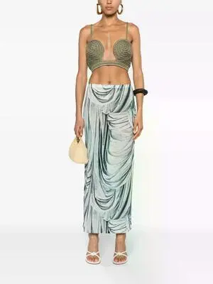 Cult Gaia Viviana Crochet Bustier