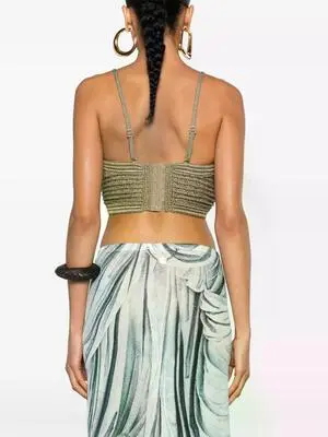 Cult Gaia Viviana Crochet Bustier