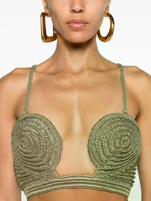 Cult Gaia Viviana Crochet Bustier