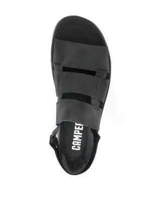 Camper Oruga Strap Detail Sandals - Black