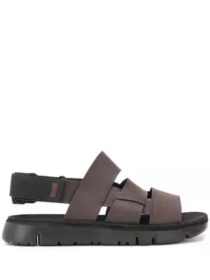 Camper Oruga Leather Sandals - Brown
