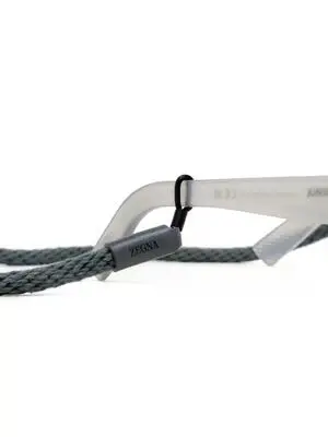 Zegna Oval-frame Sunglasses - Grey