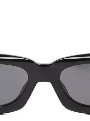 Attico Rectangle-frame Sunglasses - Black