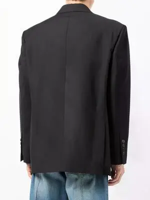 We11Done Oversized Suit Logo-patch Blazer