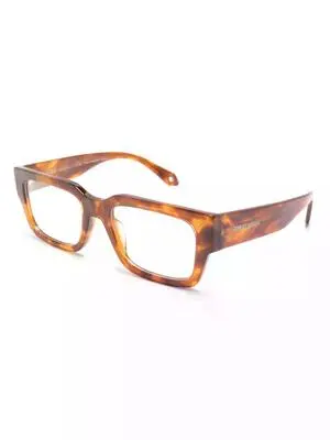 Giorgio Armani Tortoiseshell Rectangle-frame Glasses