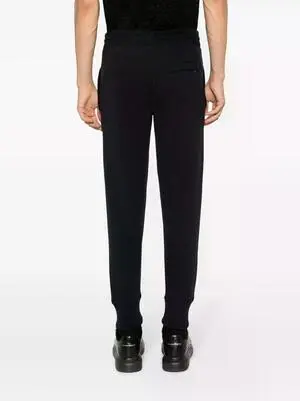 Dolce & Gabbana Logo-plaque Knitted Track Pants - Blue