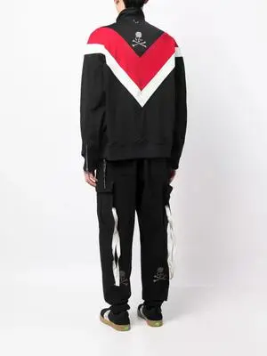 MASTERMIND WORLD Embroidered-logo Colour-block Jacket