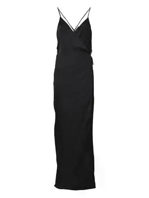 NINEMINUTES V-neck Slip Dress - Black