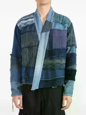 GREG LAUREN Mixed S Gl1 Cropped Jacket