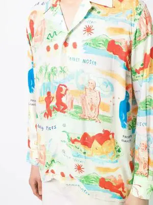 ENDLESS JOY Graphic-print Long-sleeve Shirt - Multicolour
