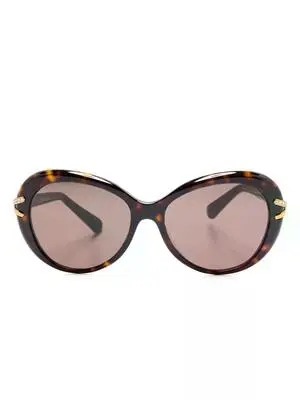 SWAROVSKI Crystal-embellished Sunglasses - Brown