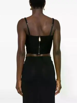 Versace Medusa '95 Satin Corset Top - Black