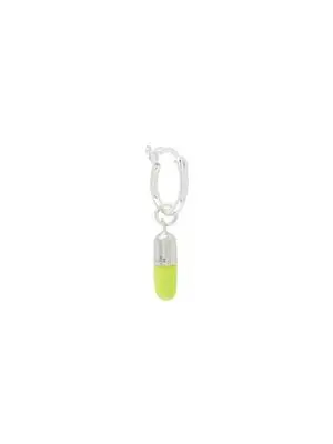 TRUE ROCKS Mini Pill Hoop Earring - Silver