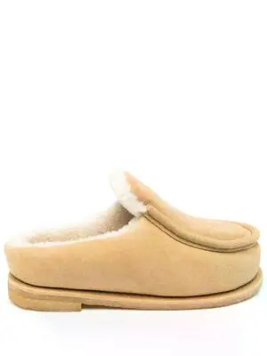 JW Anderson Suede Mules With Shearling Lining
