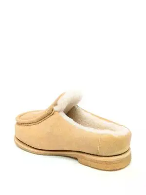 JW Anderson Suede Mules With Shearling Lining