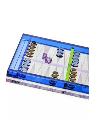 REFLECTIONS COPENHAGEN Crystal Backgammon Set